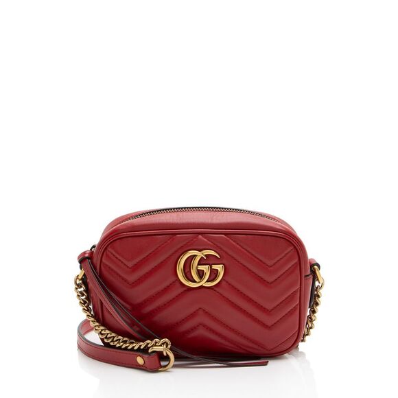 Gucci | Bags | Gucci Matelasse Leather Gg Marmont Mini Camera Bag ...